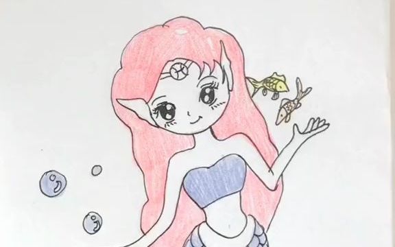 十二星座之双鱼座儿童简笔画教程