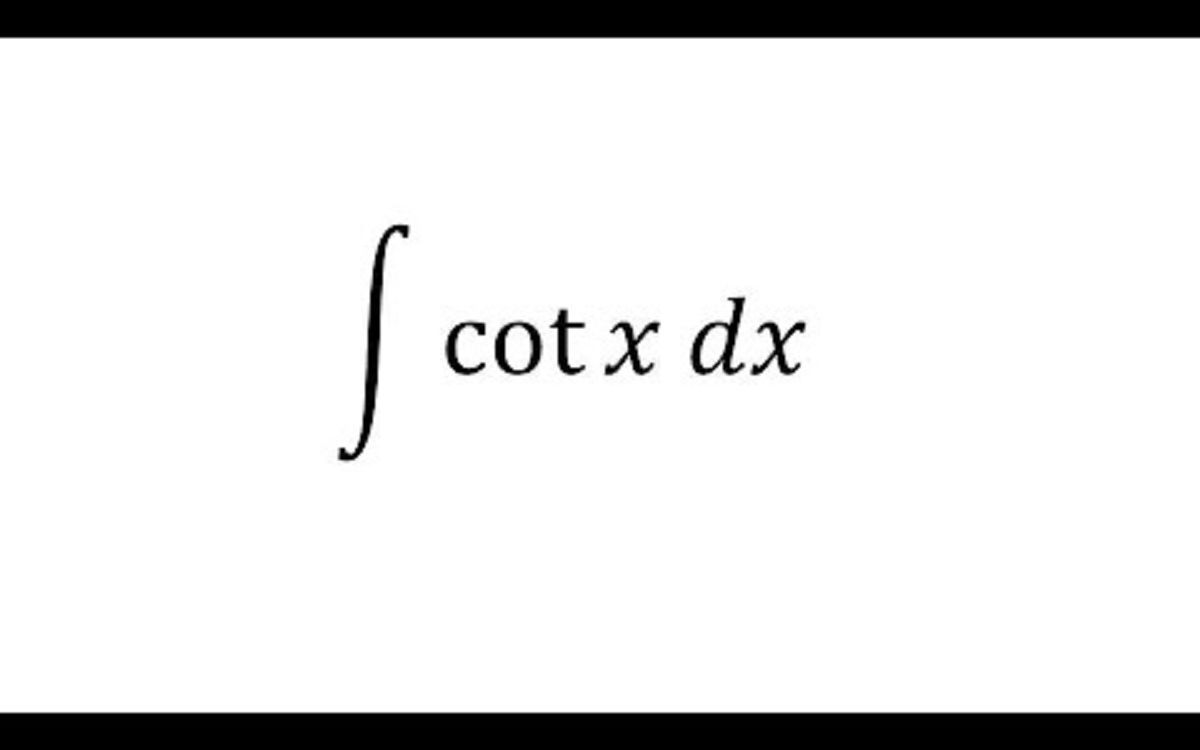 如何求出cot x dx 的积分表达式-一道很好的数学问题
