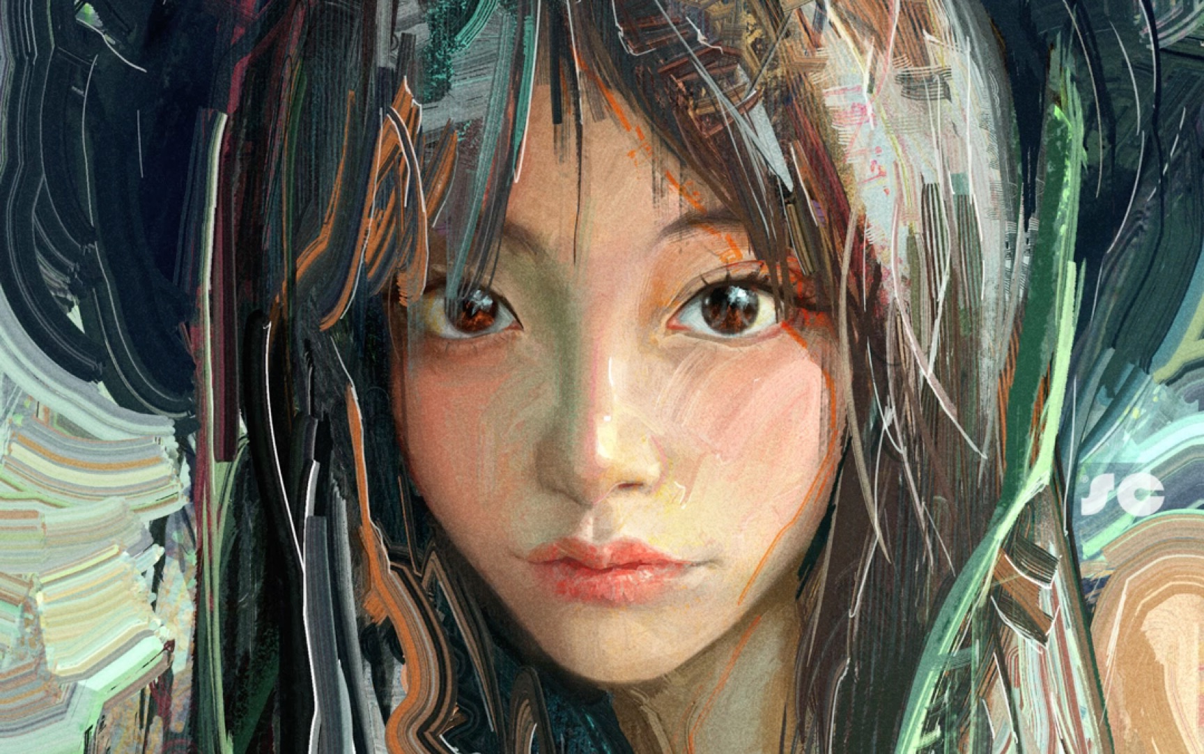 【板绘】试试刮刀画画人像