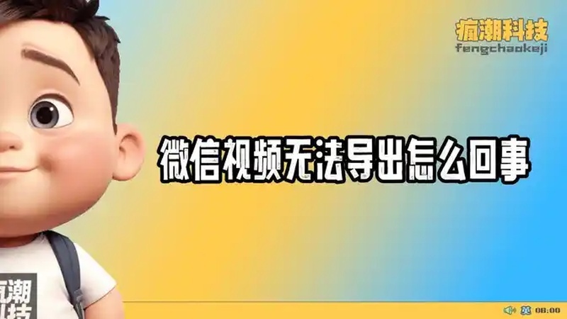 微信视频无法导出怎么回事