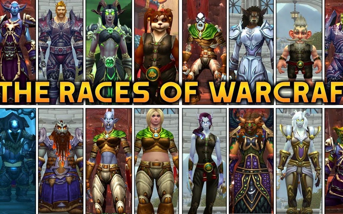 魔兽世界全部23种族开场动画 包含英雄职业&同盟种族