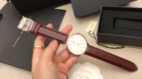 DW Daniel wellington 男女同款情侣手表 男款 玫瑰金白盘 40mm 皮带 ...