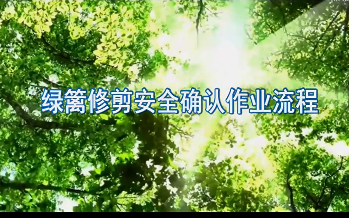 园林绿化管理中心绿篱修剪安全确认作业流程