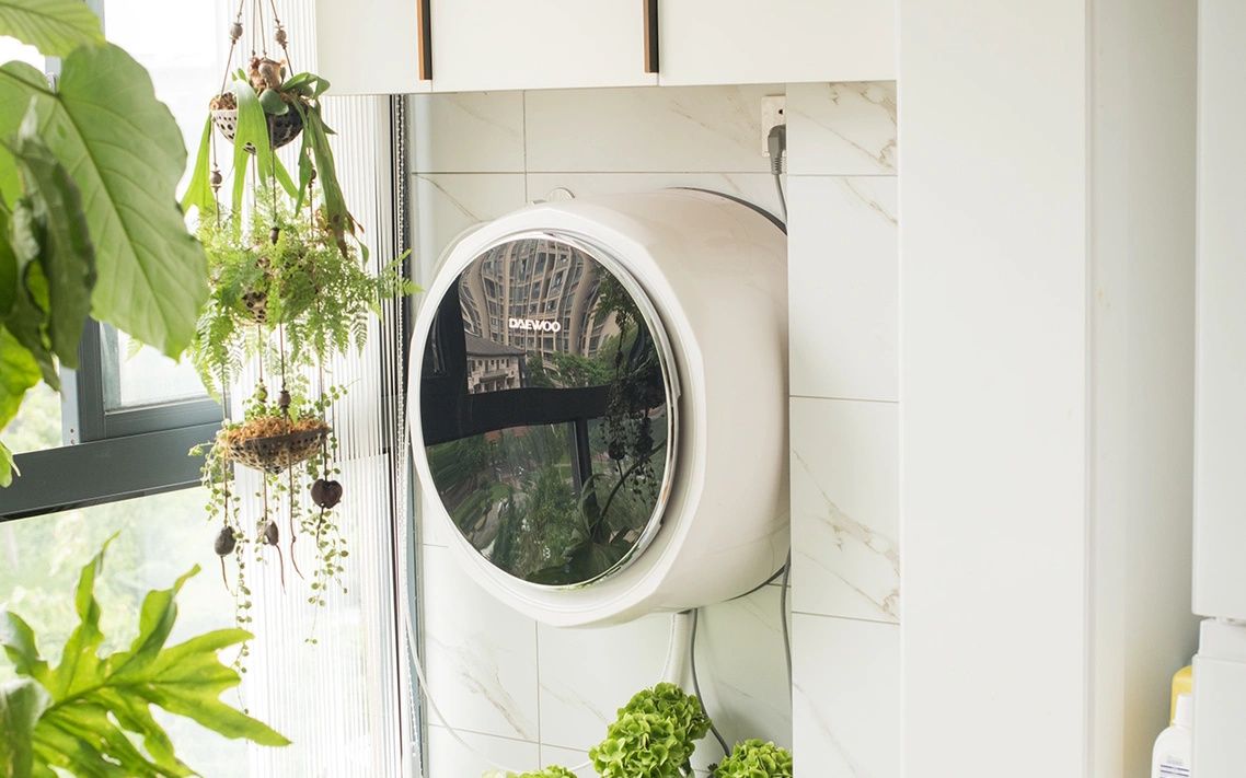 高颜值大宇壁挂洗烘一体机!