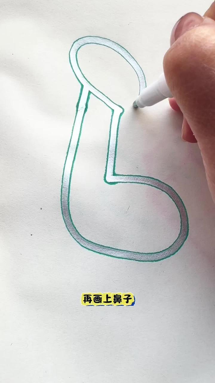 数字画长颈鹿超简单,快和孩子一起试试呀