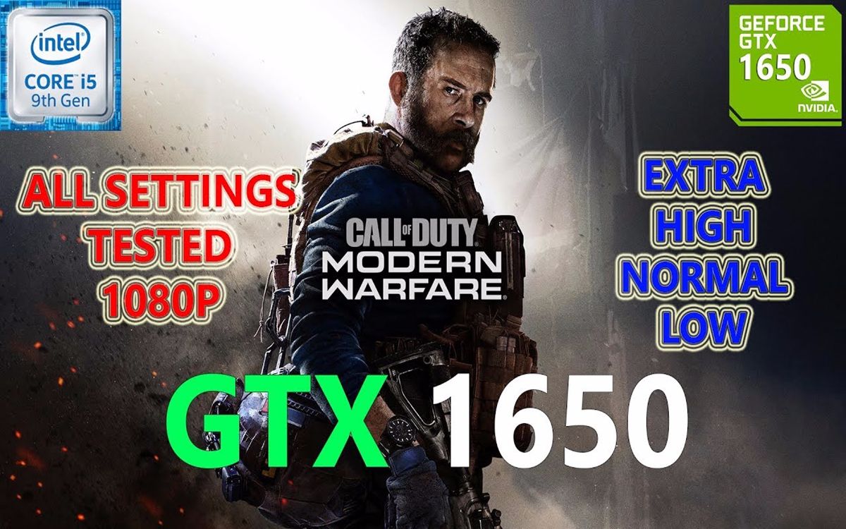 GTX 1650在 使命召唤:现代战争 不同画面设置下的表现