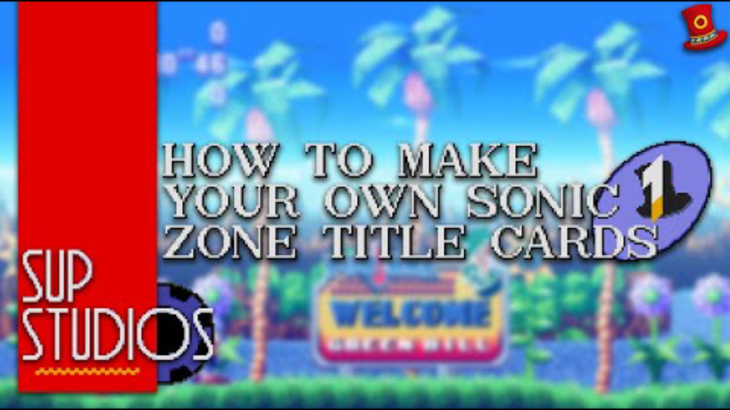 如何制作标题卡屏幕 刺猬索尼克教程