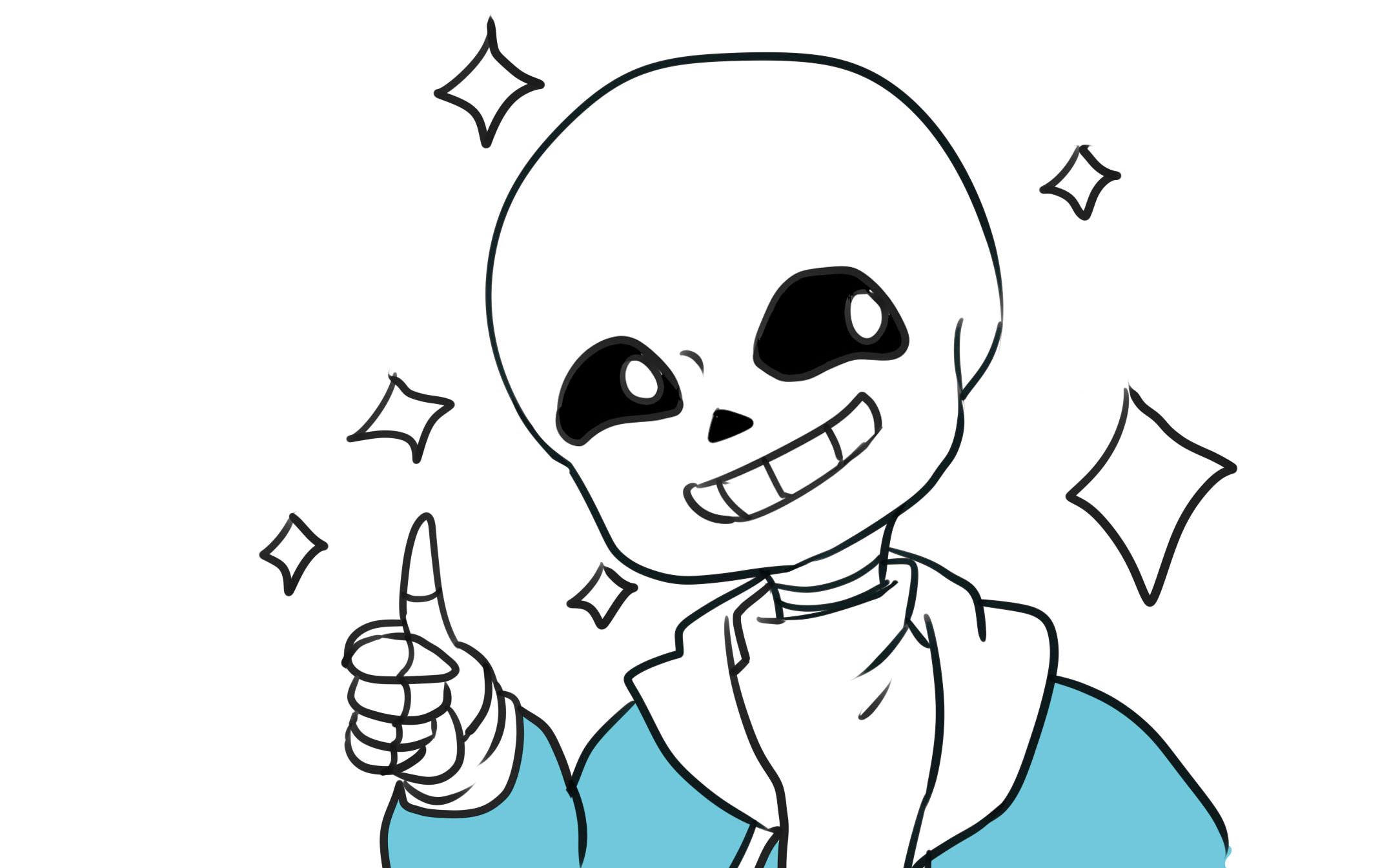 【UT】教你如何画sans!?