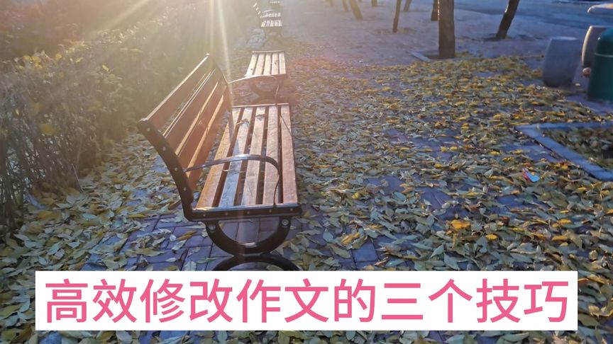 高效修改作文的三个技巧,一周时间孩子的作文就一把成。