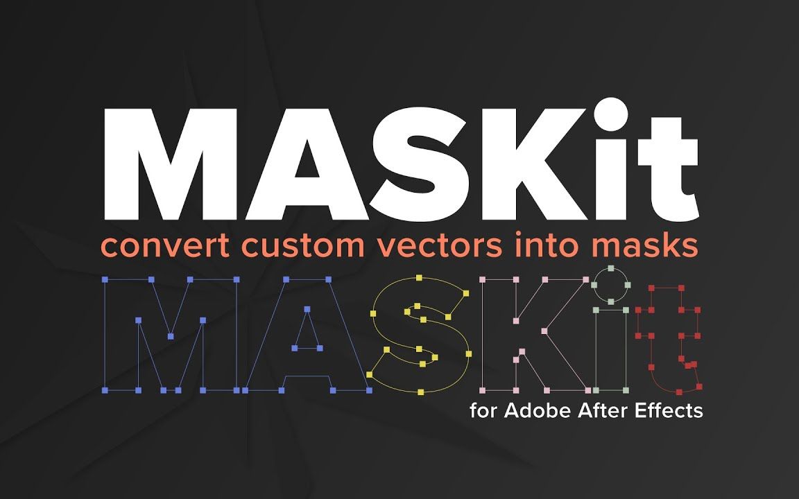 AE脚本-将自定义矢量形状转换为蒙版 Maskit