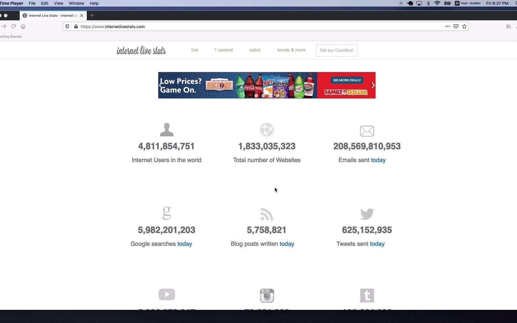 你知道世界上有多少网站吗 - 互联网数据网站internetlivesstat