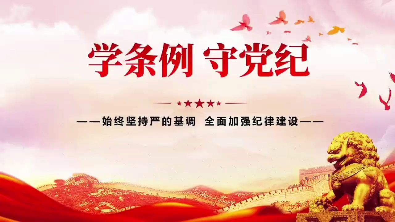 2024党纪学习教育党课PPT:学条例守党纪