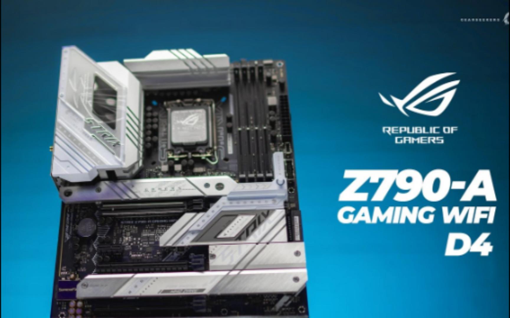 【华硕】ROG Z790-A 吹雪主板开箱细节展示