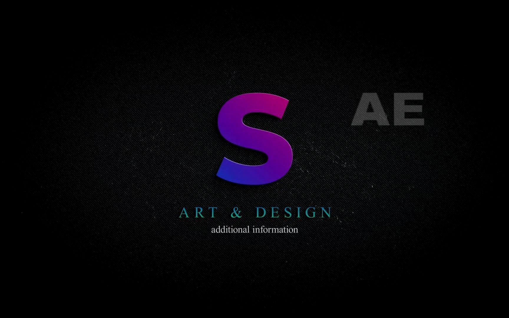 ae片头 z325 炫酷创意描边波浪生成三维标志Logo动画片头开场视频ae...