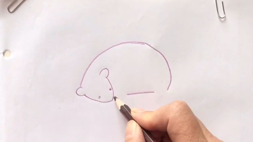 简笔画可爱的小熊