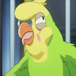 一只正常的鹦鹉 