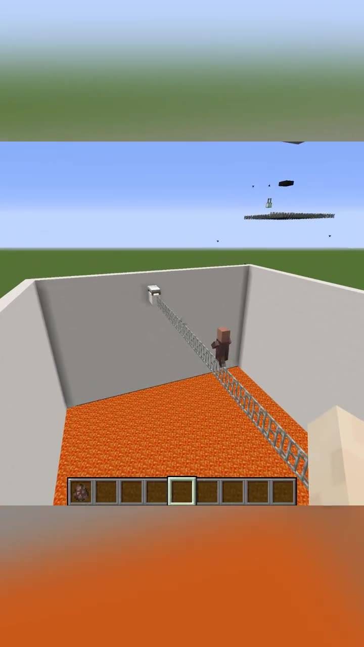 我的世界村民走钢丝挑战