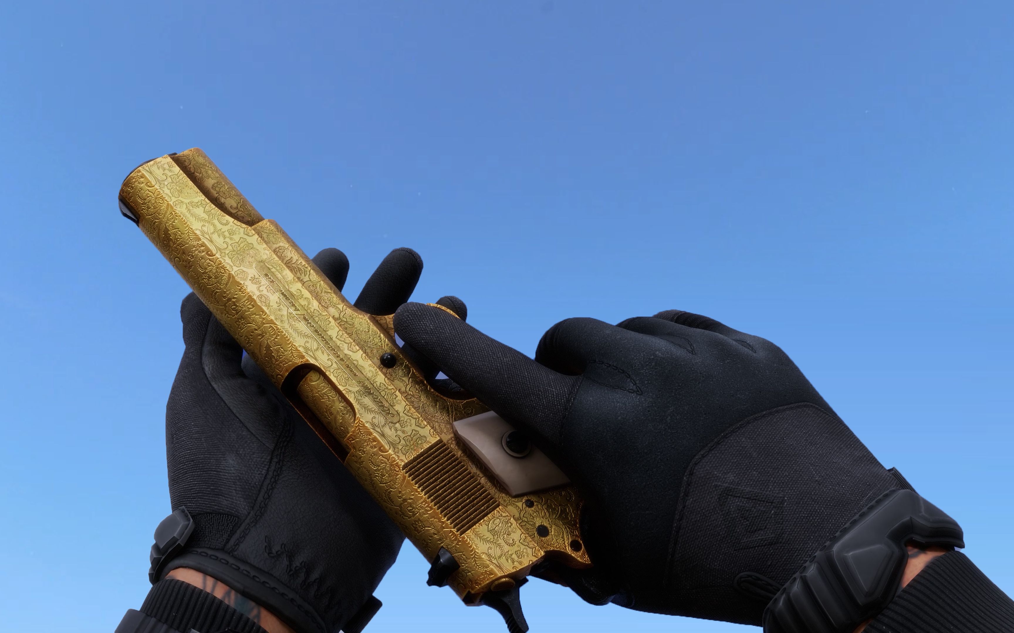 【使命召唤16】M1911A1 三种雕花皮肤 三维模型检视视角 [4K 光线...