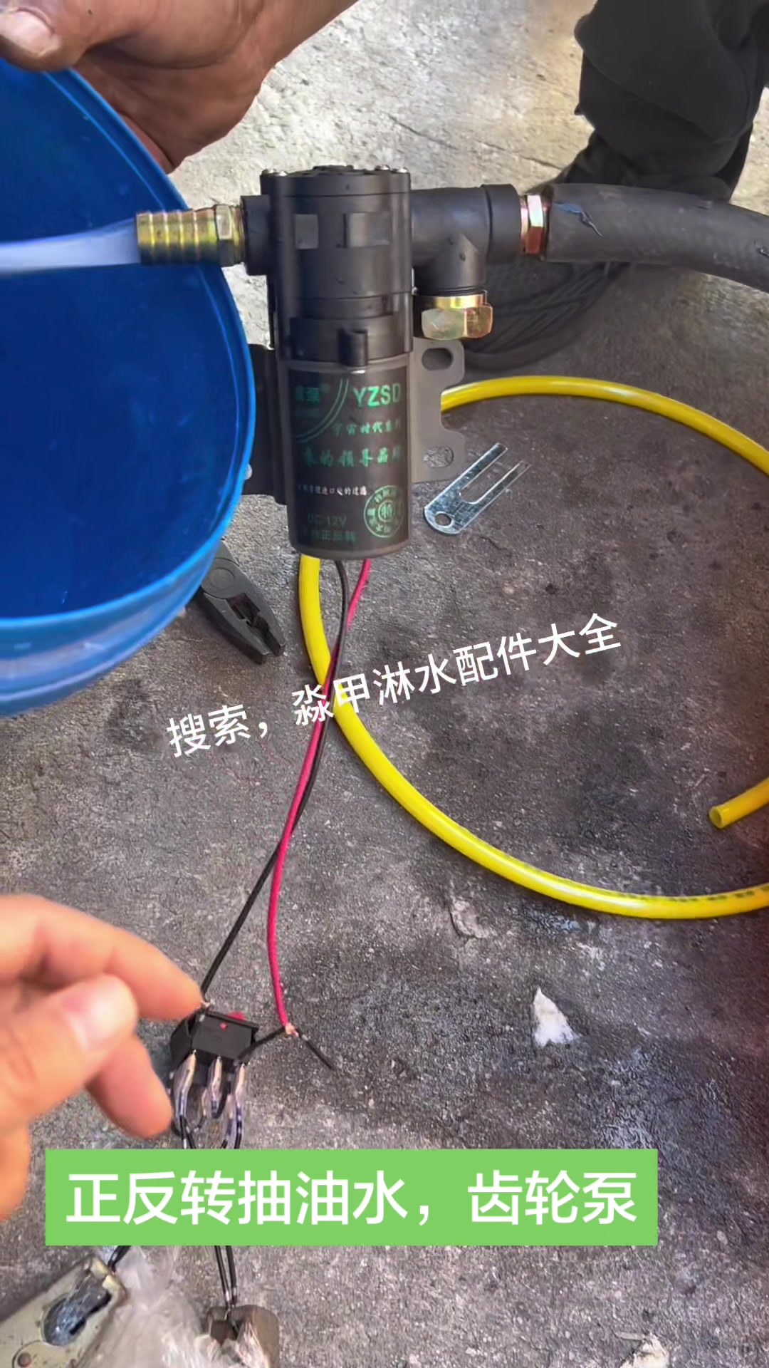 @抖音小助手 纯铜电机的,齿轮泵,可以抽油可以抽水,支持正反转