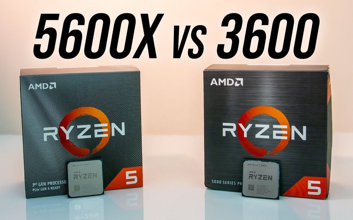R5 5600X vs R5 3600 CPU对比(PS3模拟器-RPCS3,720P分辨率测试,...