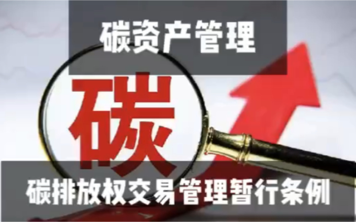 碳资产管理:碳排放权交易管理暂行条例