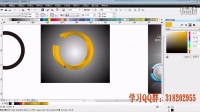 CorelDRAW设计圆形立体标志 CorelDRAW教程 排版 PS平面设计