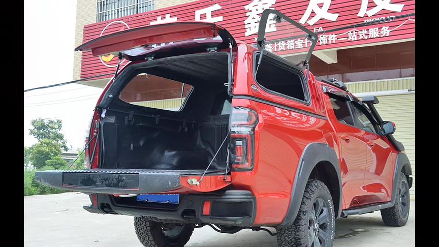 长城炮皮卡车,鸥翼款(三开门)高盖加装!#实力厂家自产自销