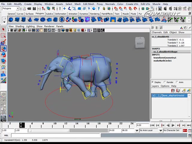 maya四足动画教程