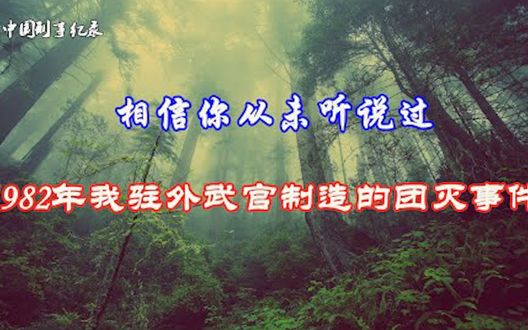 你从未听说过的1982年我驻莫桑比克使馆武官制造的团灭事件
