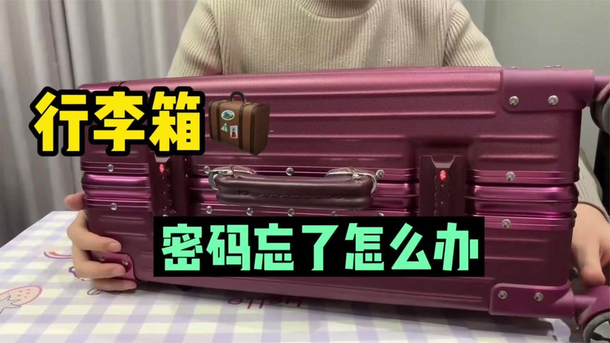行李箱密码忘了怎办,教你一招,轻松打开