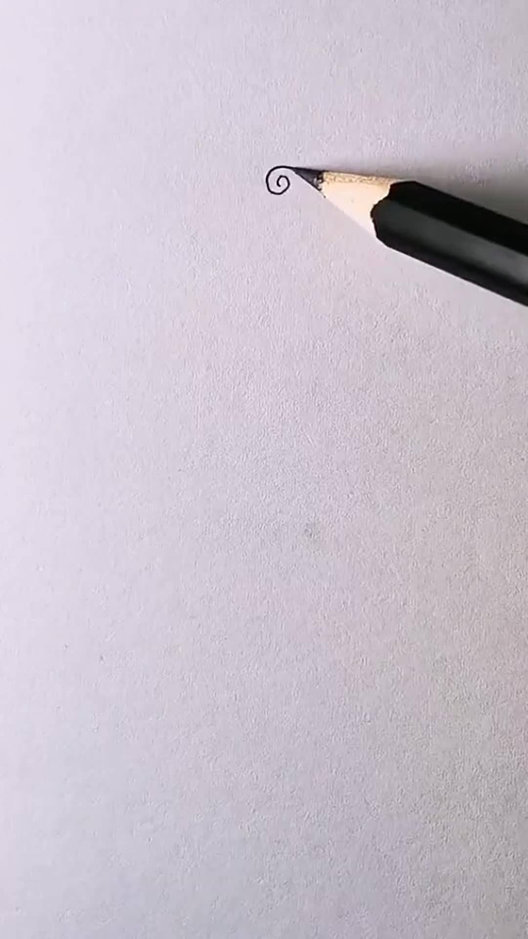 可爱小女孩画手绘简笔画