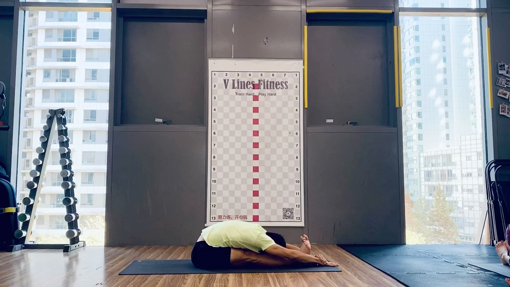 坐位体前屈标准示范