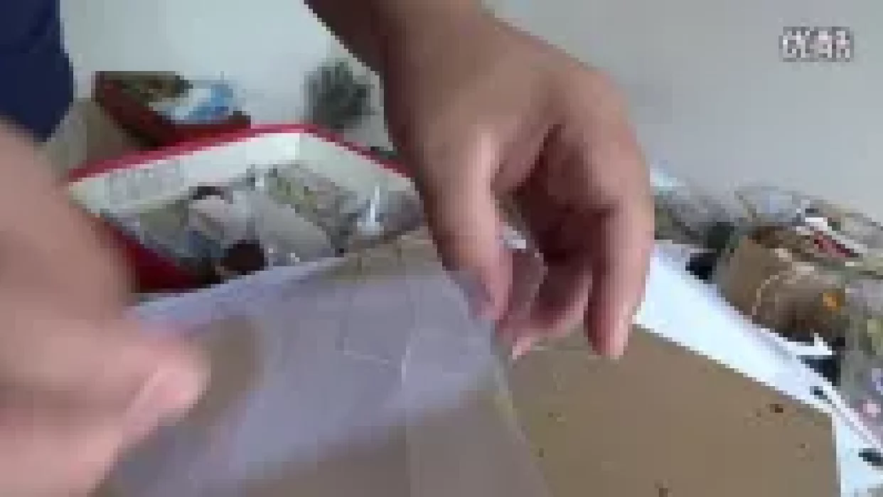 diy小屋模型-防尘罩的粘贴方法(通用)