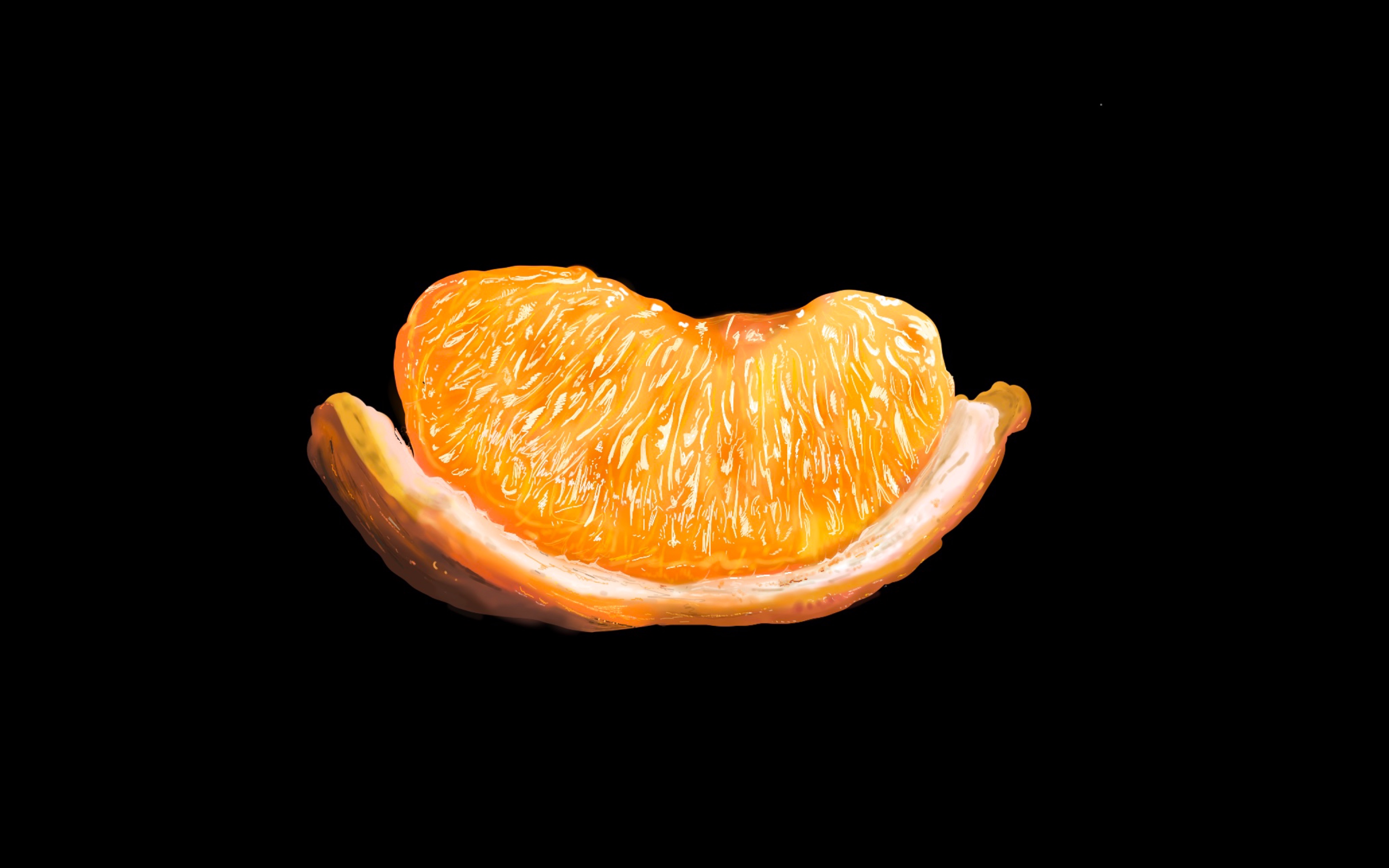 画画实录!第❶❺个!今天画橘子!