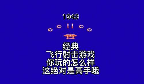 经典飞行射击游戏 这绝对是高手!
