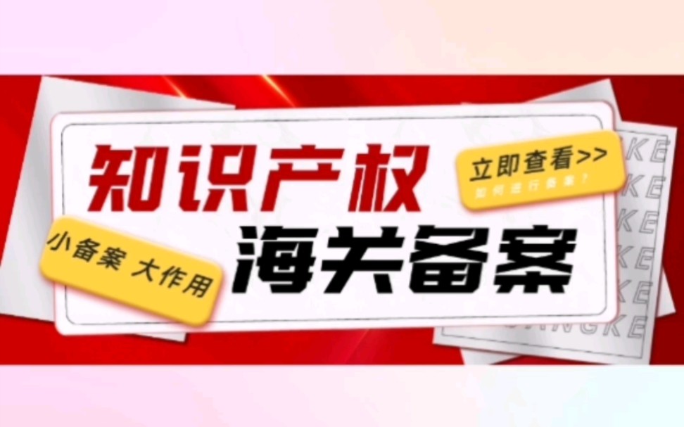 什么是知识产权海关备案?