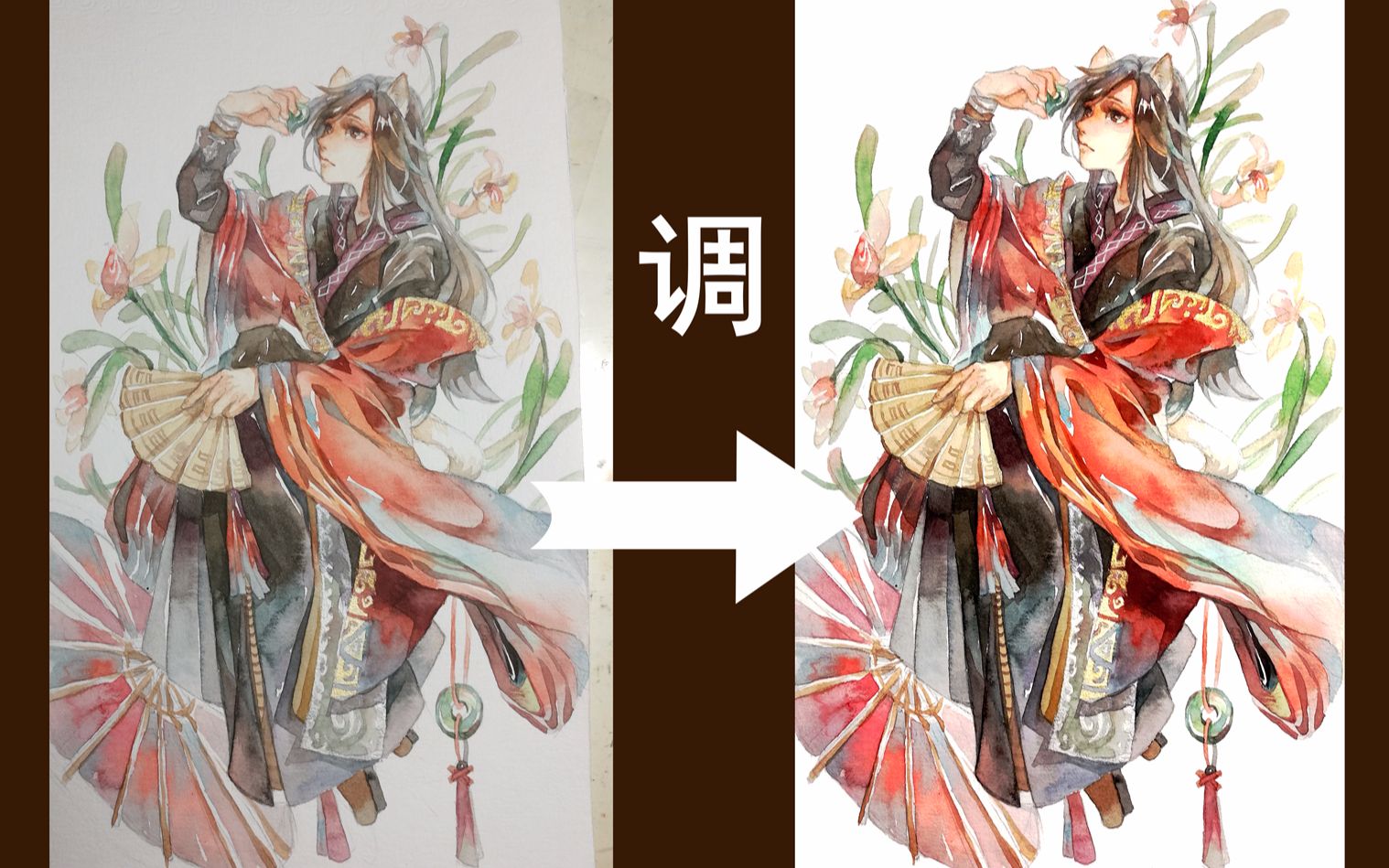 【ps+sai】水彩画调图过程
