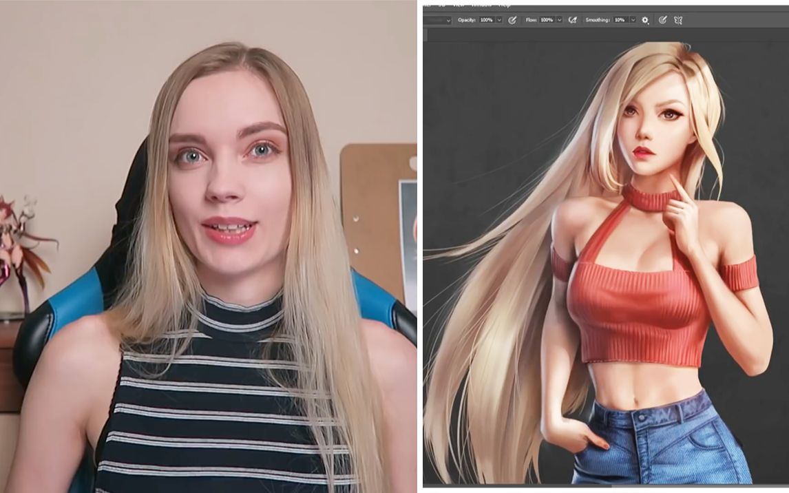 全干货!波兰姐姐教你如何用photoshop画人物插画!