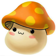 剪蘑菇的小姑娘 