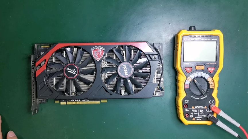 林哥显卡维修视频:微星R9-280X不能玩游戏花屏故障维修视频