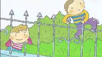 幼儿园安全教育_钻爬护栏真危险
