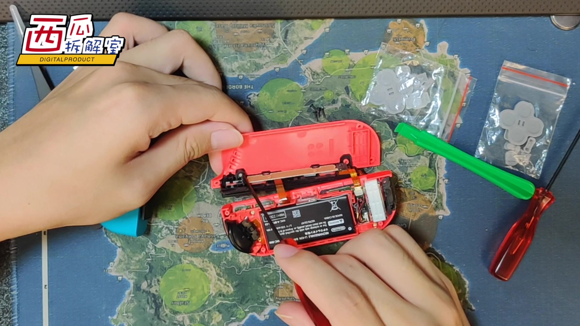 【西瓜拆解室】任天堂ns手柄拆解维修!你需要注意的都在这里啦