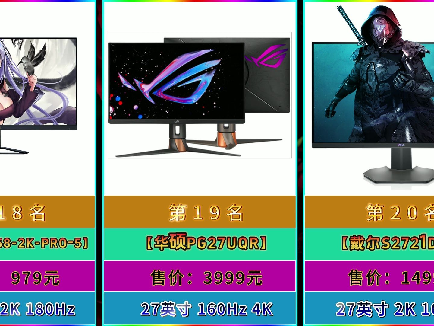 【最新数据】2023年显示器金榜排名前20,近段时间想买显示器的小...
