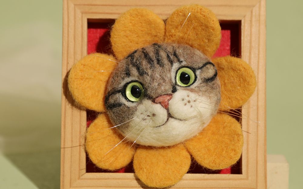 羊毛毡DIY仿真猫教程~~第1部份