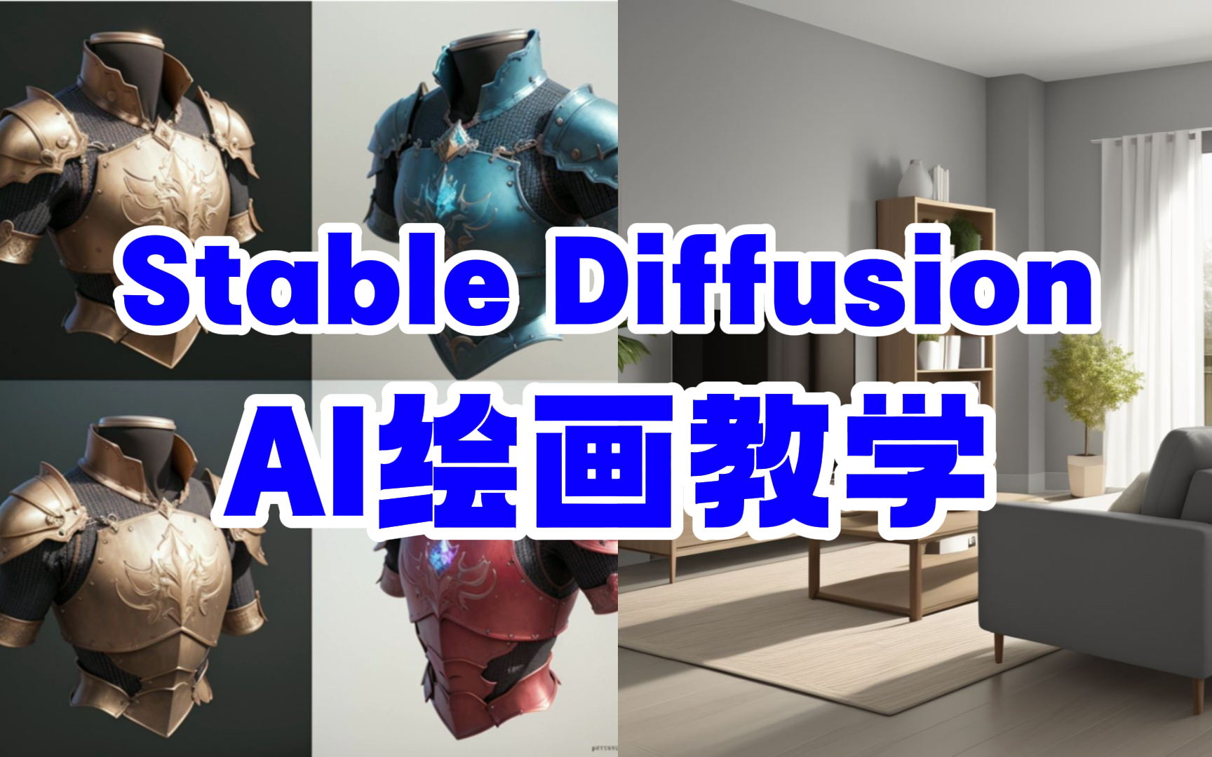 【AI绘画教程】双手奉上一份 stable diffusion室内设计全流程操作教程!...