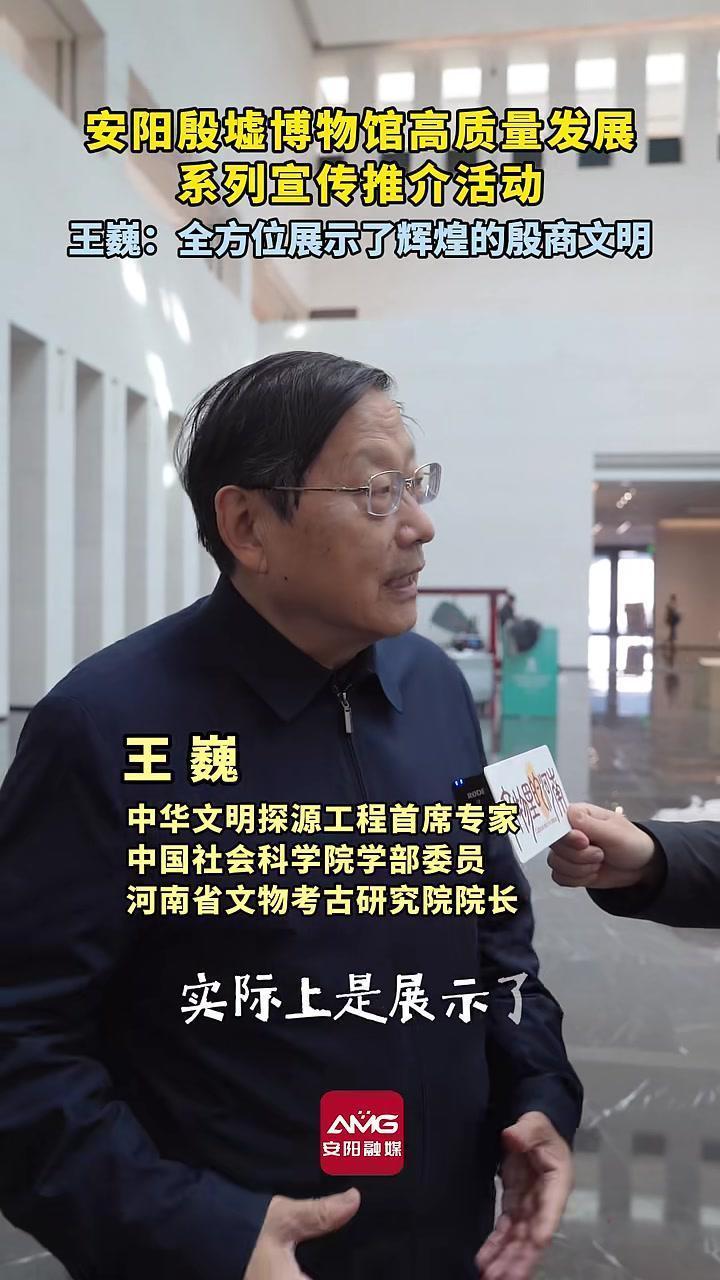 安阳殷墟博物馆高质量发展系列宣传推介活动王巍:全方位展示了辉煌...