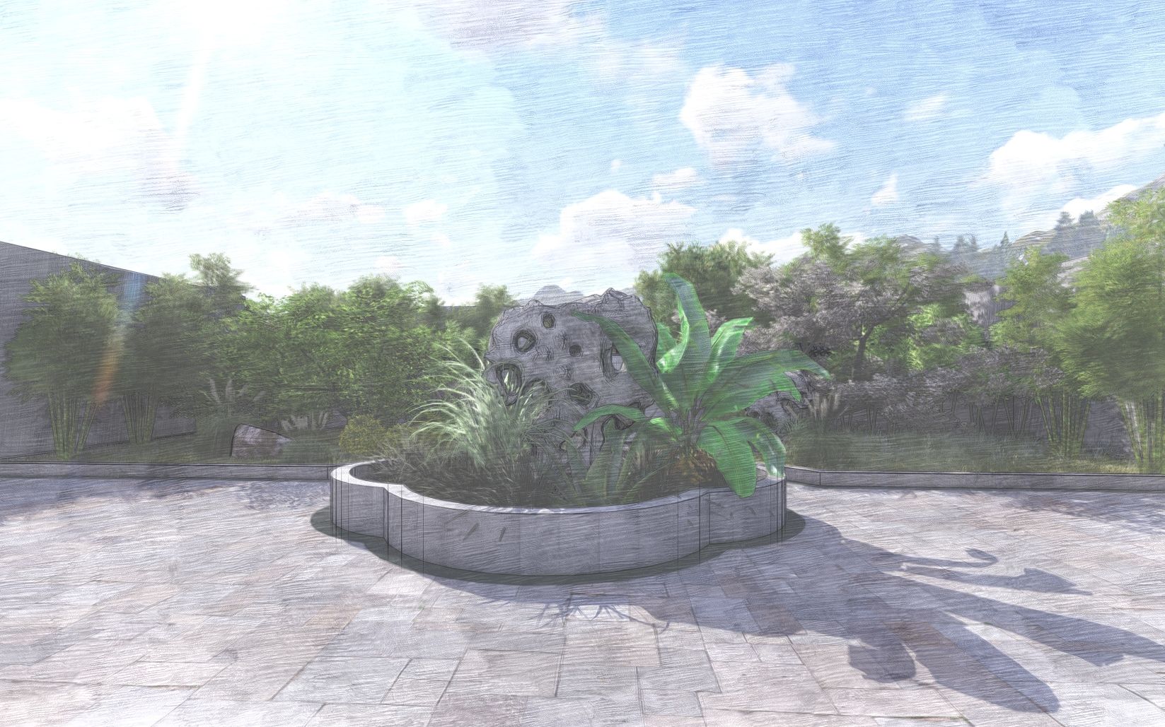 中式庭院 lumion渲染