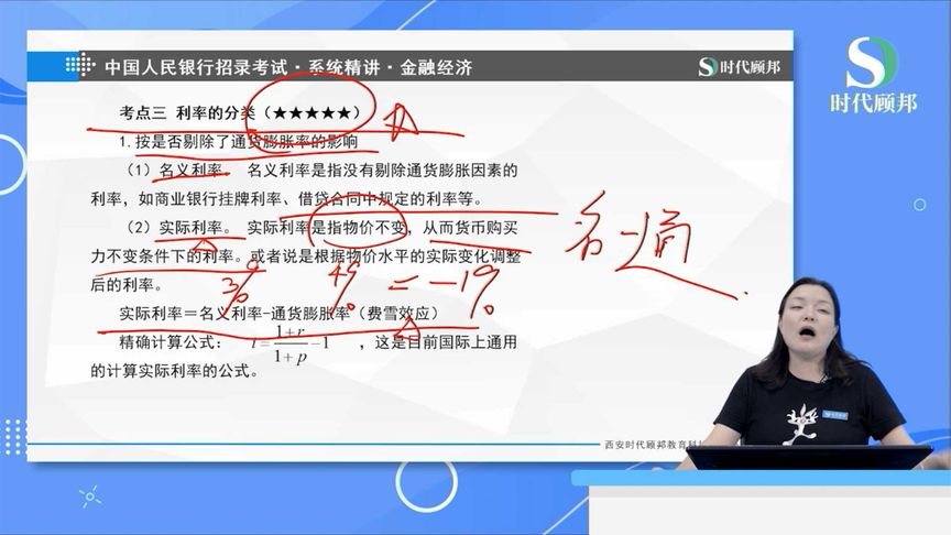2022中国人民银行招考笔试考点:利率的分类