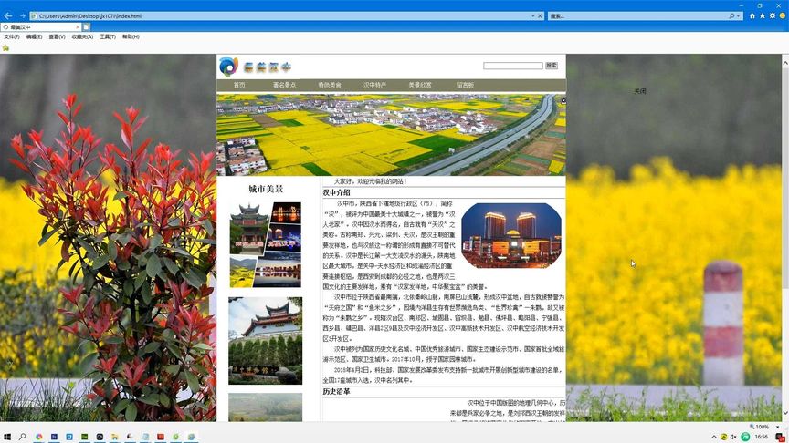 陕西汉中[9页]JS特效○FLASH○视频○音乐○表单○锚点[JX107I]