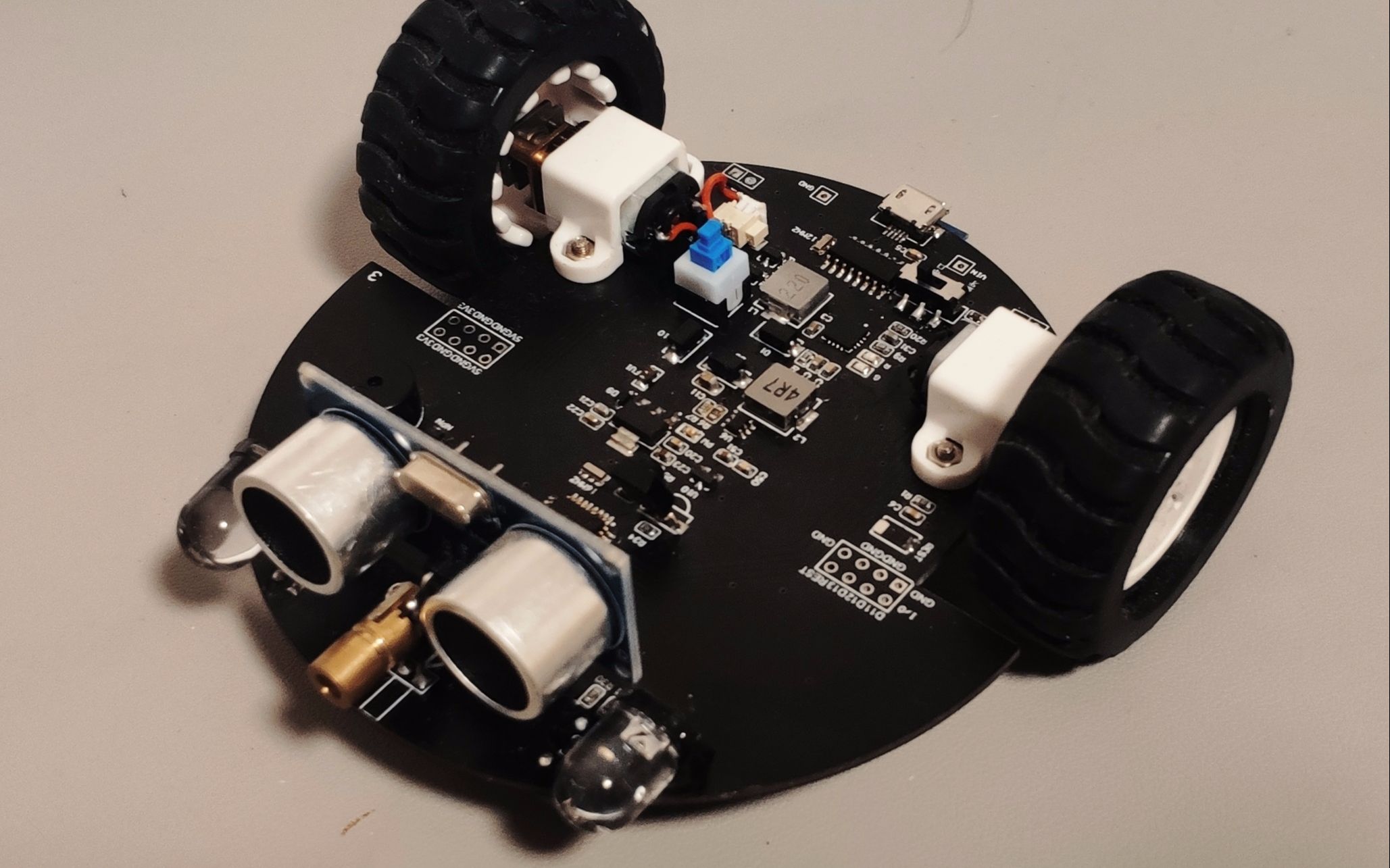 mini_car硬件——自制Arduino小车,锂电池、sx1308升压、稳压、电机...